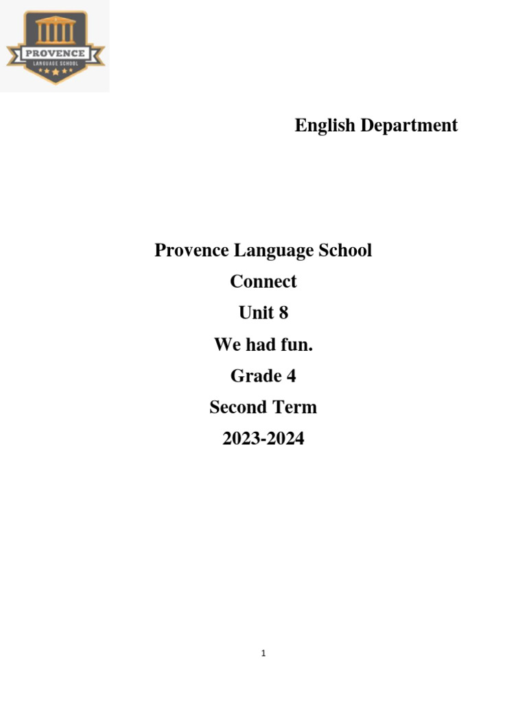 Unit 8 Connect 4 | PDF