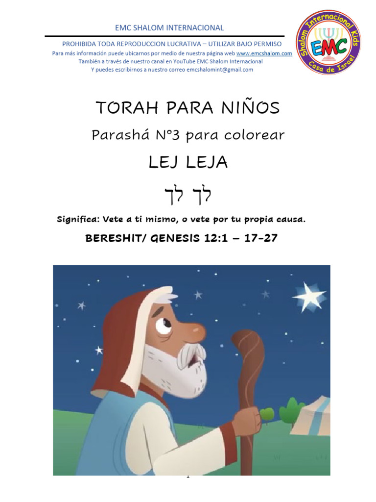 Parasha 3 Lej Leja Nin - Os 3-5 An - Os 5784 | PDF | Contenido bíblico | Creencia religiosa y ...