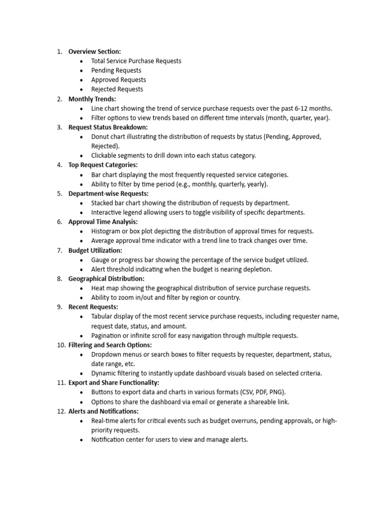 Service Purchase Request Dashboard Guide | PDF | Computing ...
