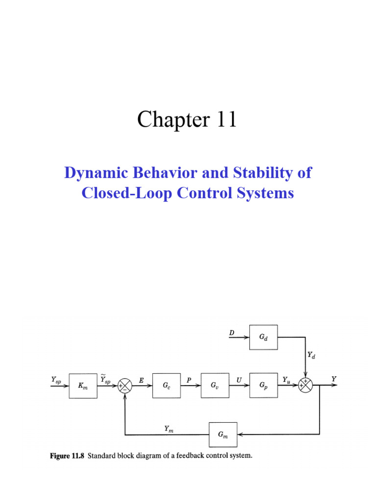 Chapter 11 Dynamic Behavior | PDF | Control Theory | Servomechanism