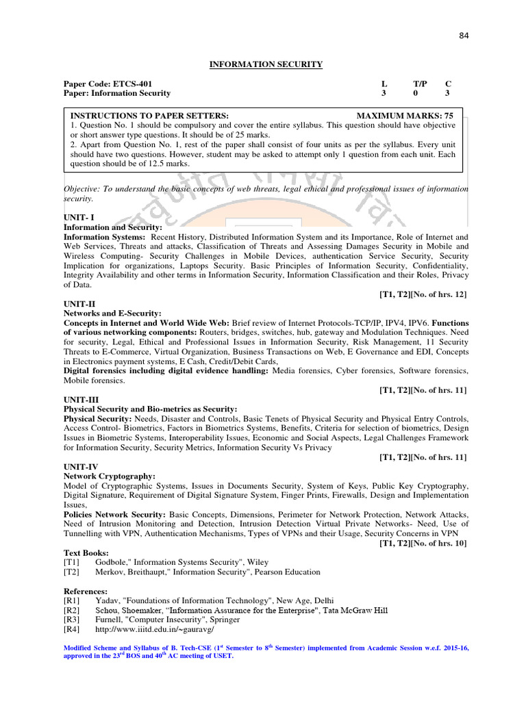 3final Syllabus CSE (7th Semester) | PDF | Software Testing | Data ...
