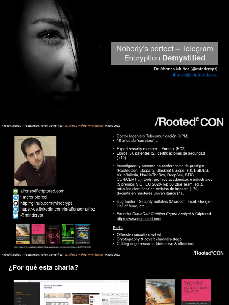 Telegram: Criptografía y Seguridad | PDF | Clave (criptografía) | Redes