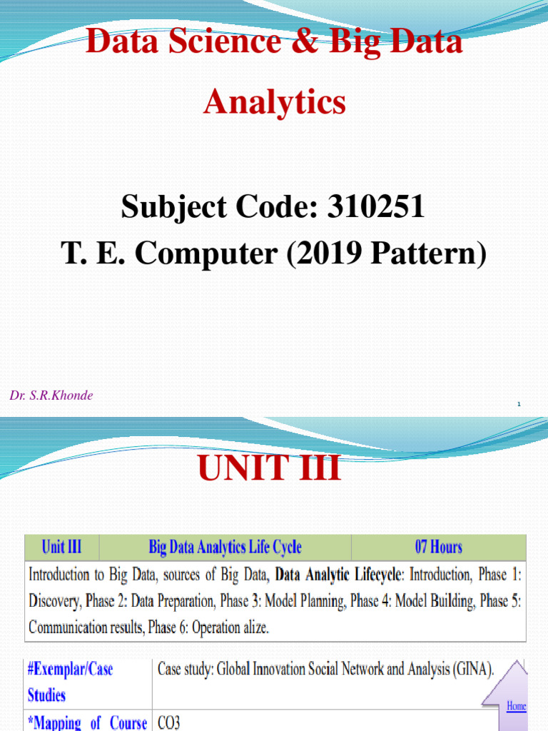 DS&BDA Unit 3 | Download Free PDF | Data Analysis | Big Data