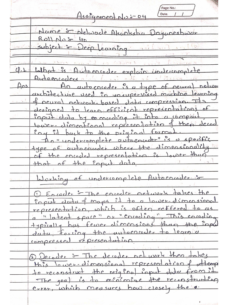 DL Assignment No - 4 | PDF