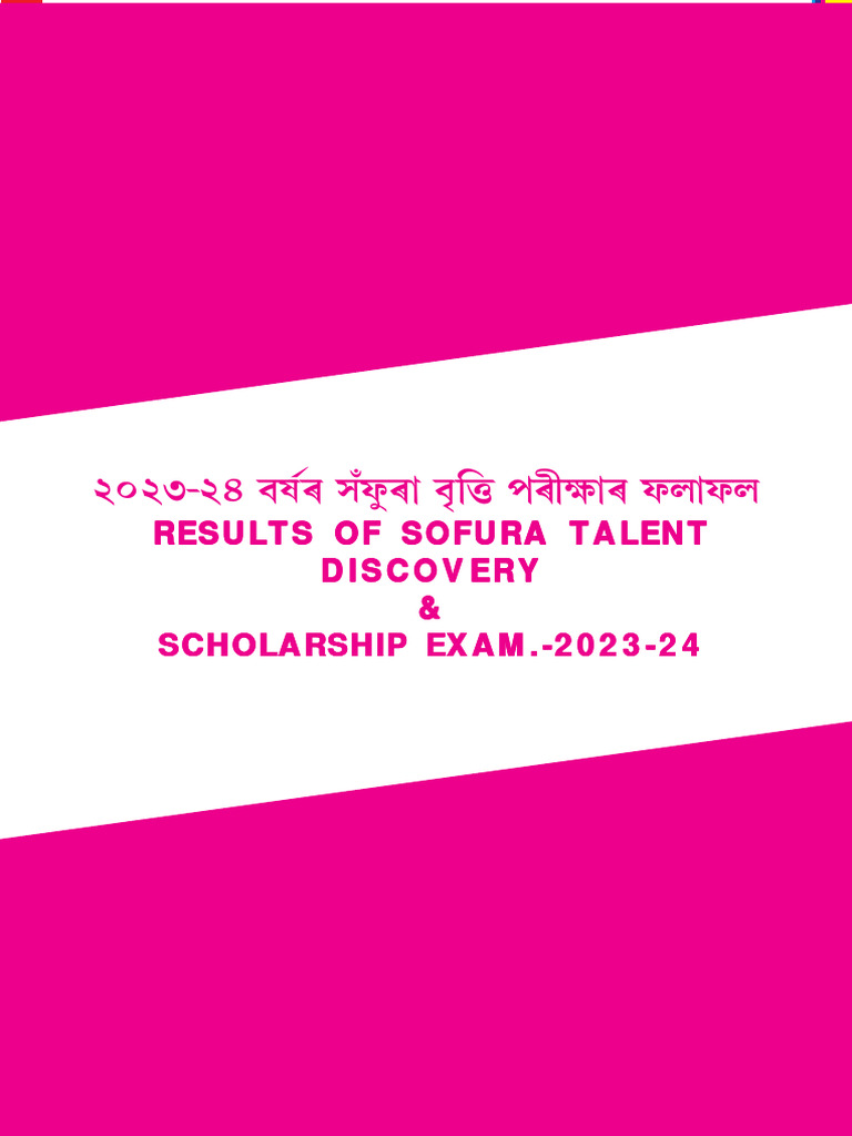 Sofura Result - 23-24 (Final) | PDF