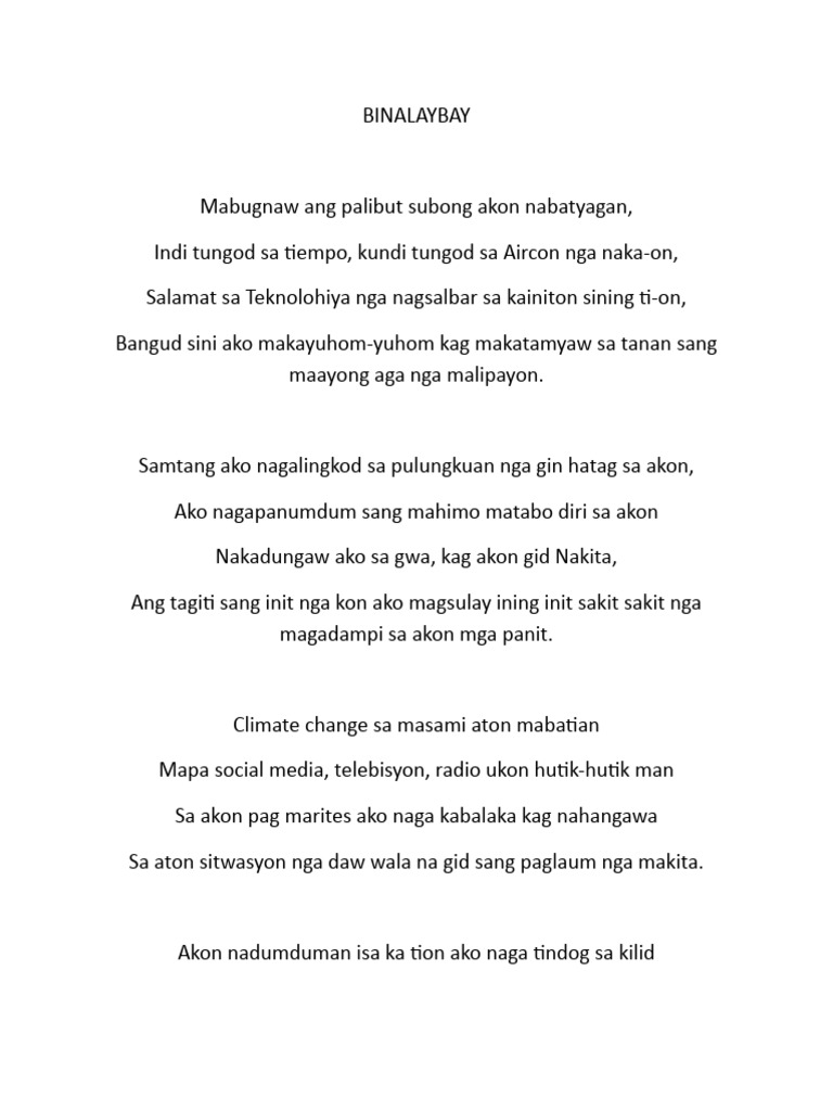 BINALAYBAY | PDF