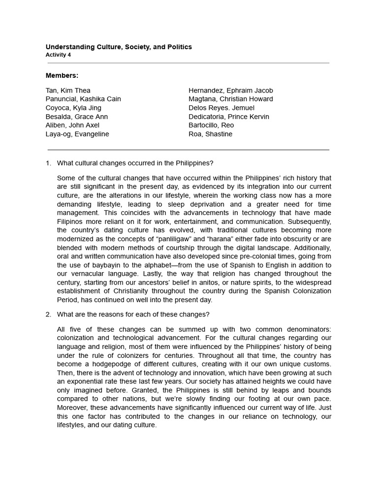 Filipino Cultural Evolution | PDF | Festival