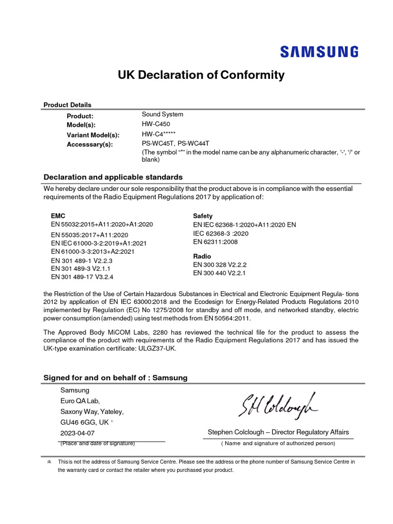 Ce Ukca Doc HW C450 | PDF
