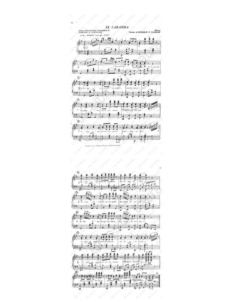 Partitura El Caramba | PDF