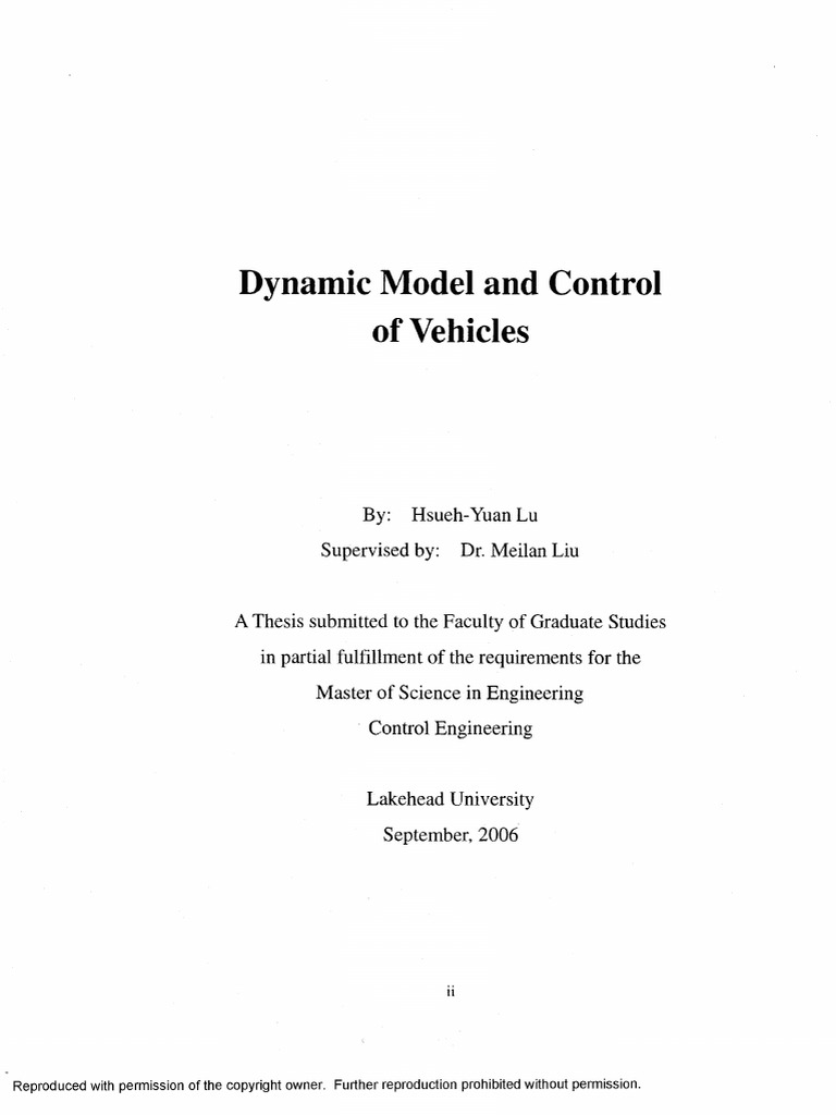 Dynamic Model and Control-1 | PDF | Force | Classical Mechanics