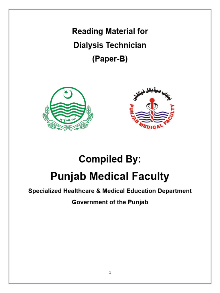 Dialysis Technician Study Guide | PDF | Kidney Transplantation | Organ ...