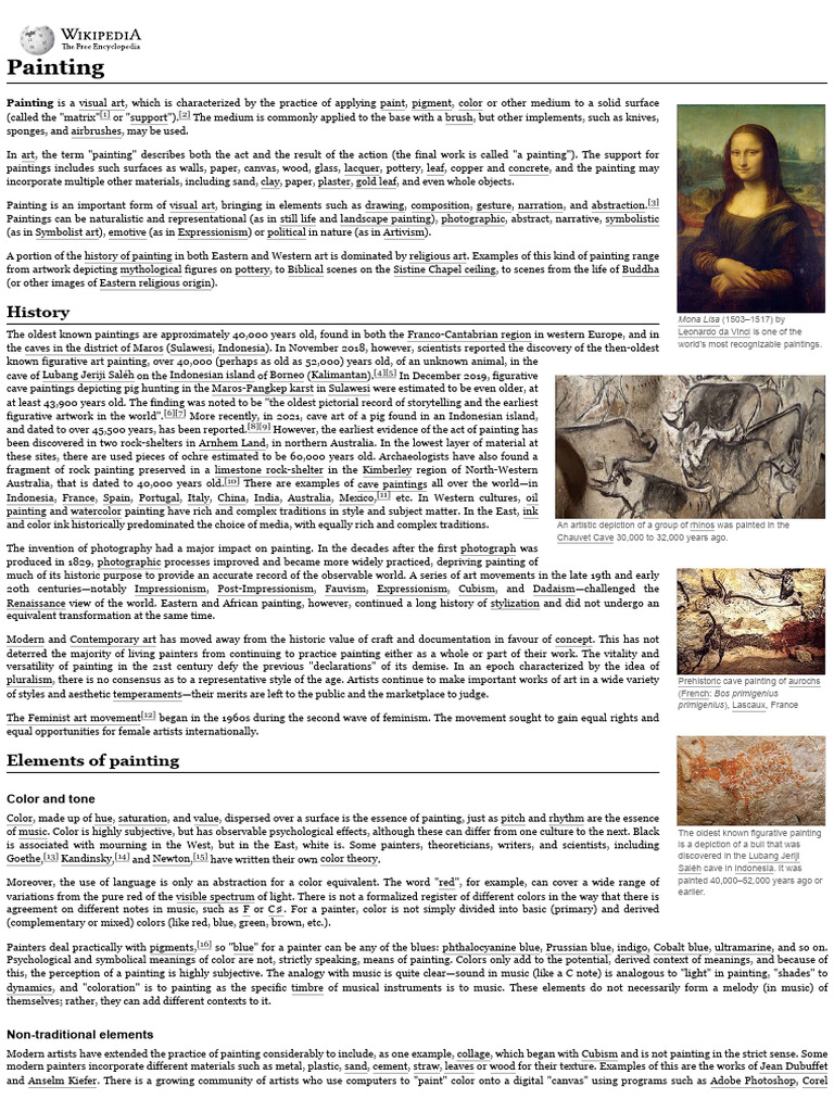 Painting | PDF | Paintings | Acrylic Paint