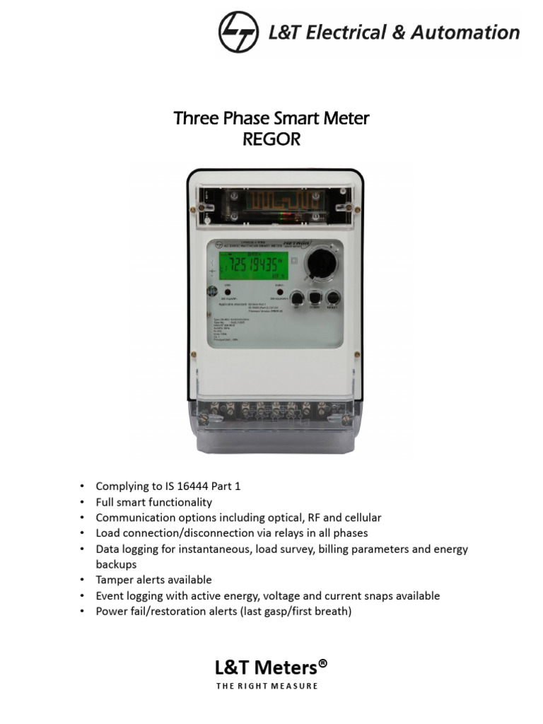 Three Phase Smart Meter | PDF | Electrical Engineering | Electricity