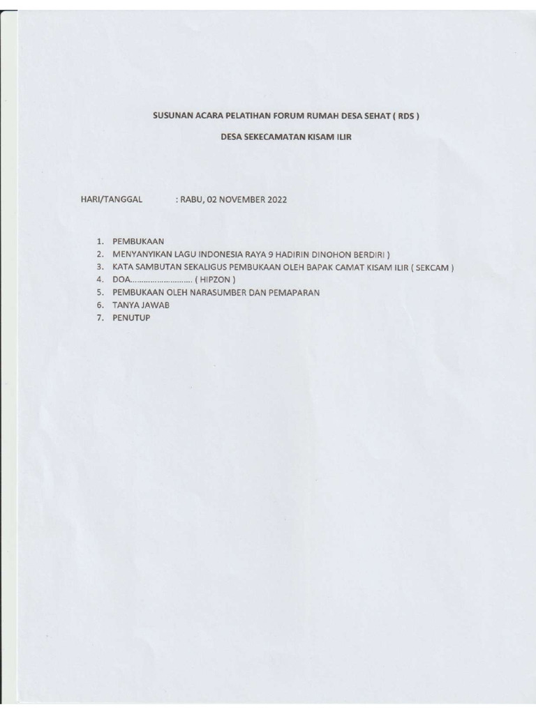 RDS Keban Agung 2022 | PDF