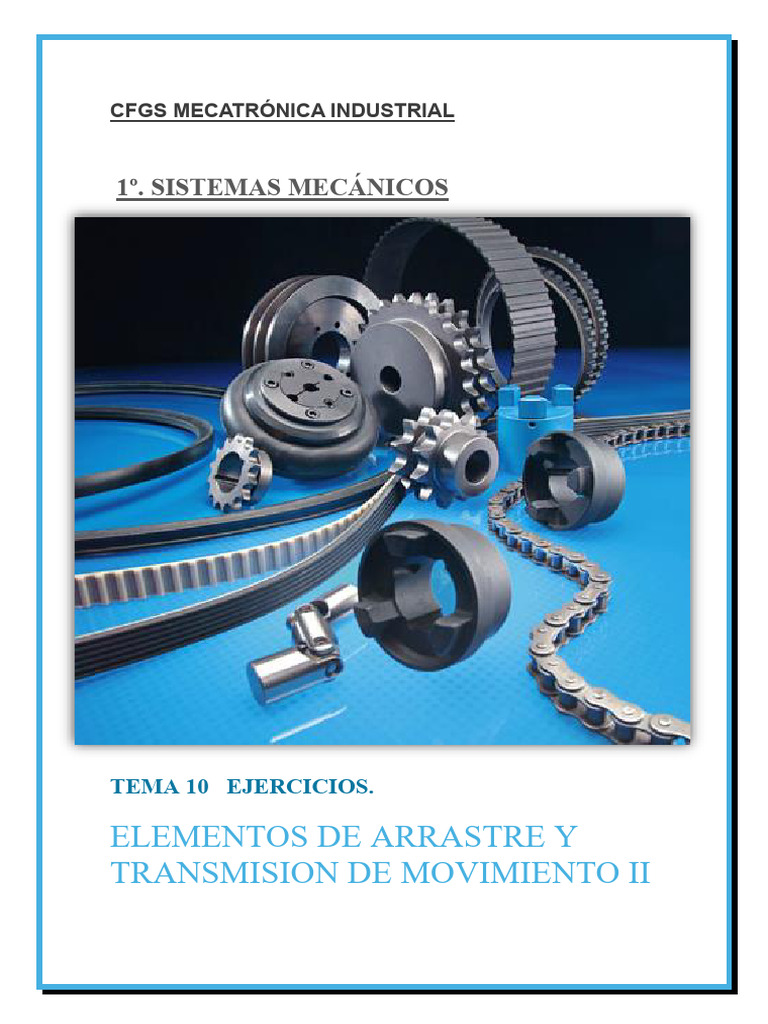Tema 9 Ejercicios | PDF | Engranaje | Eje