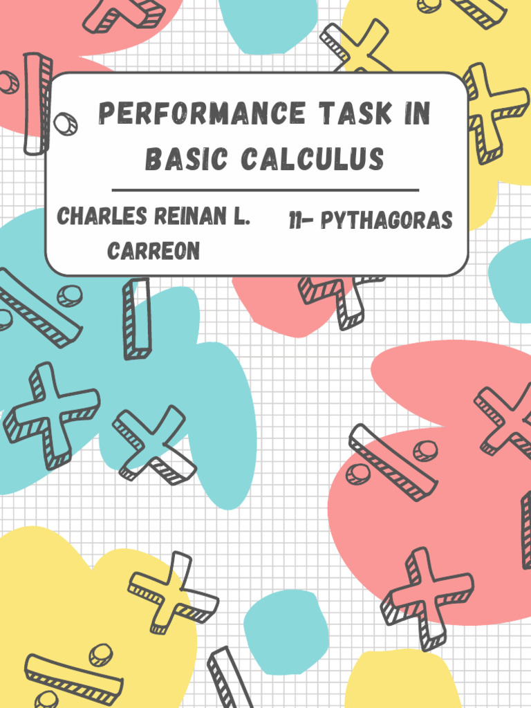 Performance Task in Basic Calculus | PDF