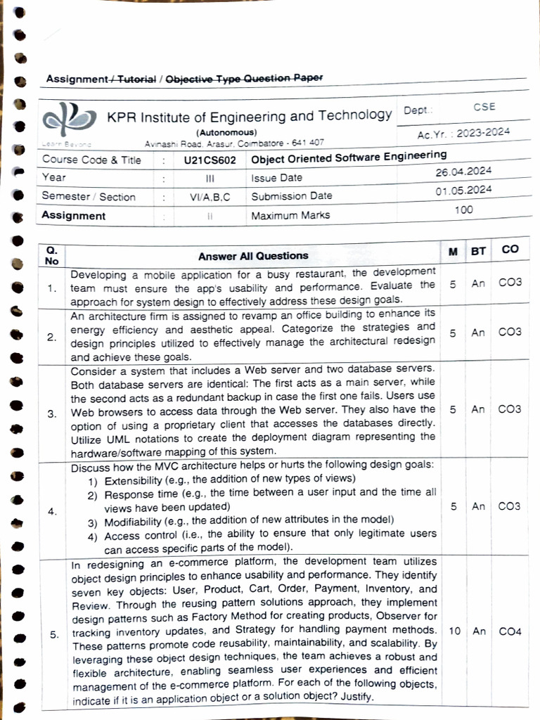 Oose | PDF | Interface (Computing) | Software Engineering
