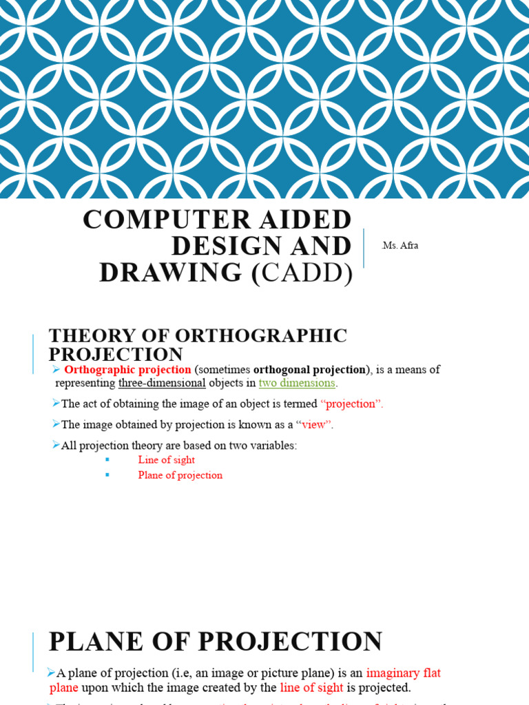 Orthographic Projection - S3 A | PDF | Geometry | Classical Geometry