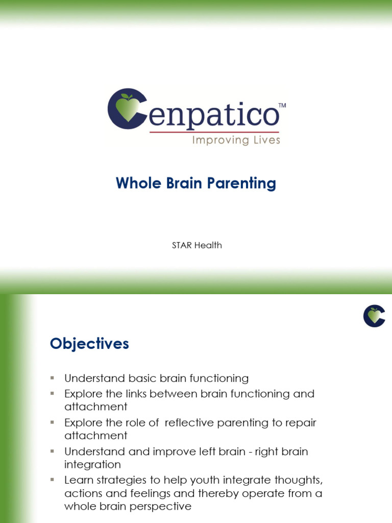 Whole Brain Parenting | PDF | Psychological Trauma | Attachment Theory