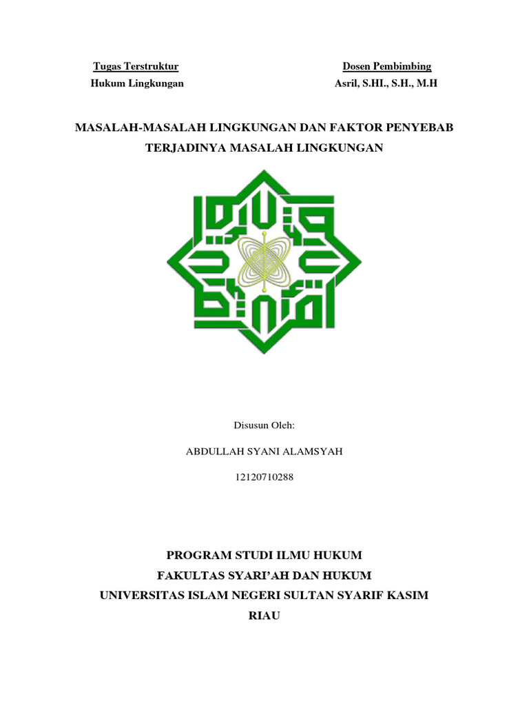 Masalah Lingkungan dan Penyebabnya | PDF