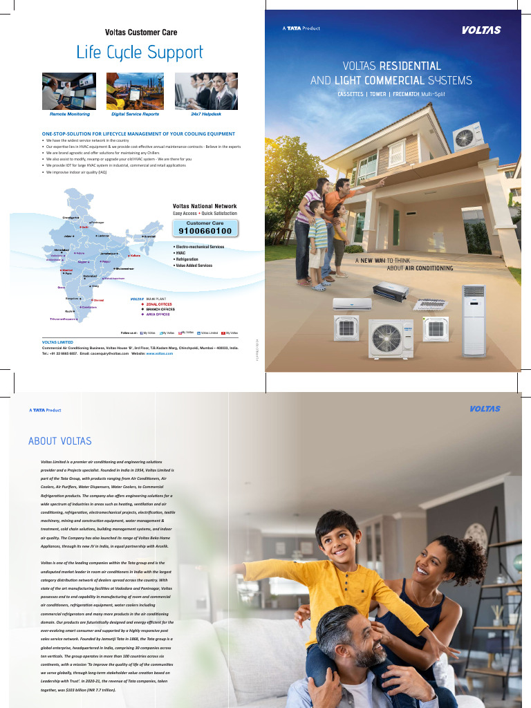 Voltas Air Conditioning Solutions Overview | PDF | Air Conditioning ...