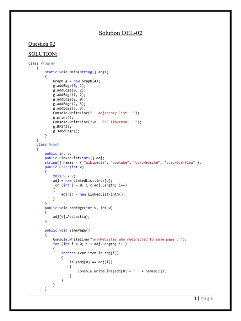Dsa Oel 2 Soln 14032023 124445am | PDF | Queue (Abstract Data Type ... Dsa Oel 2 Soln 14032023 124445am | PDF | Queue (Abstract Data Type ...