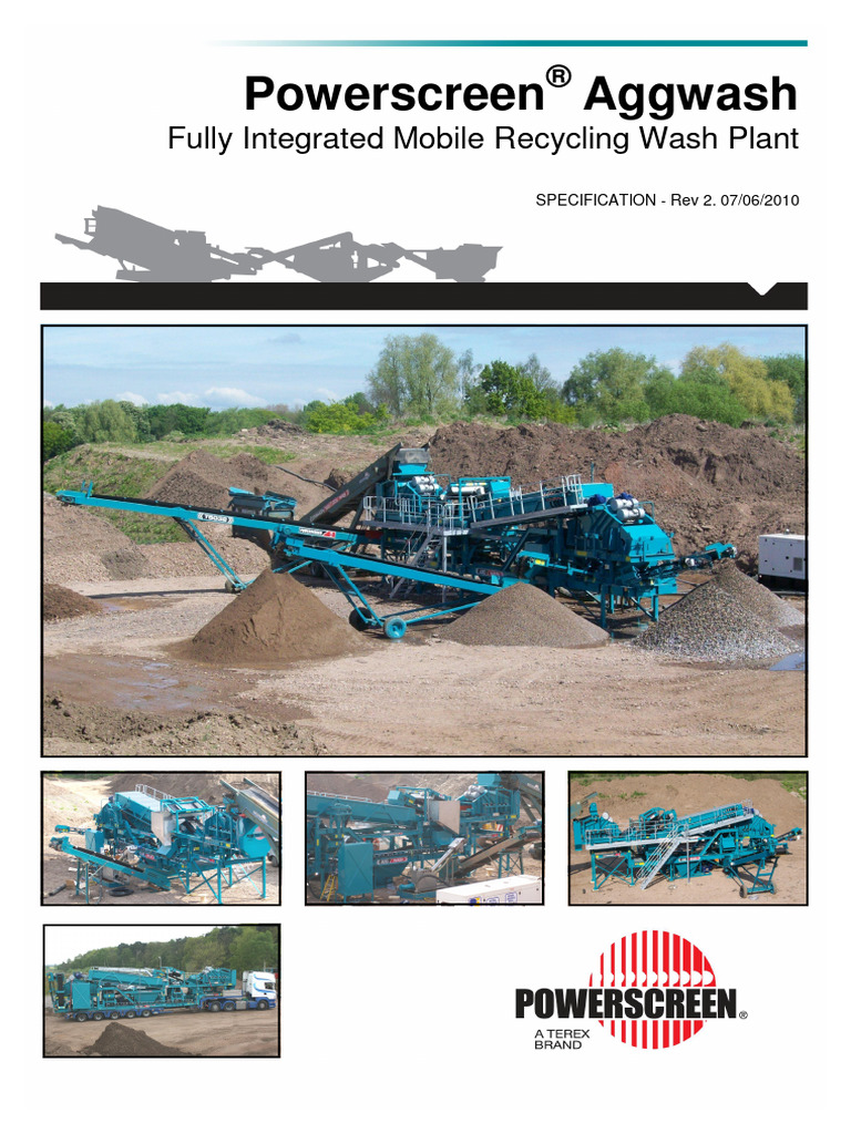 Dokumen - Tips - Powerscreen Aggwash Agg Powerscreen Aggw A SH Specification Rev 2 07062010 ...