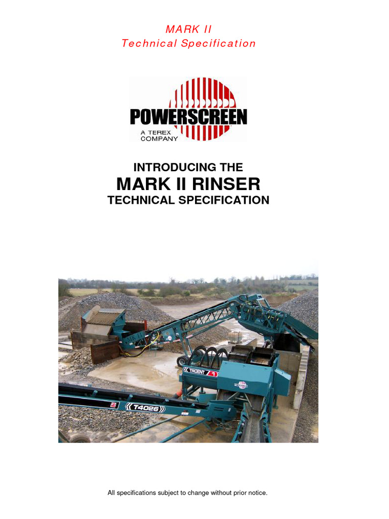 Powerscreen Mark 2 PDF | PDF | Belt (Mechanical)