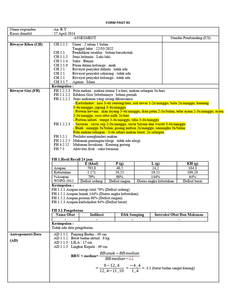 NCP An. Rayyan Fix (Balita) | PDF