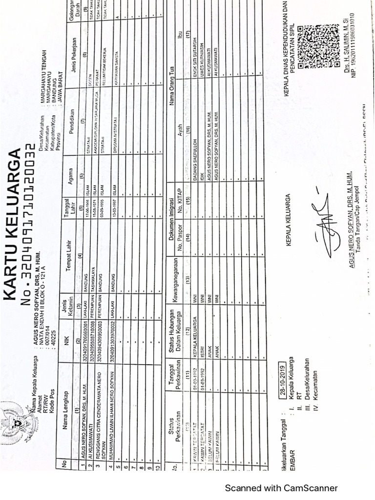 Family Registration | PDF