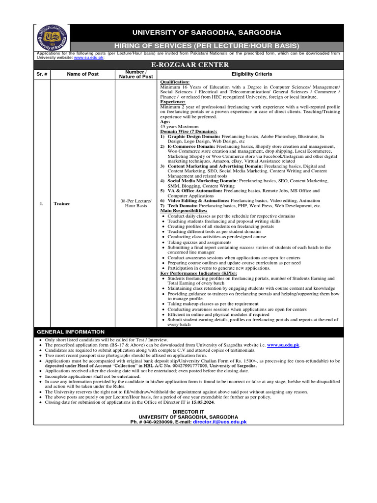 E-Rozgaar Advertisement - 1713957536 | PDF | Freelancer | E Commerce