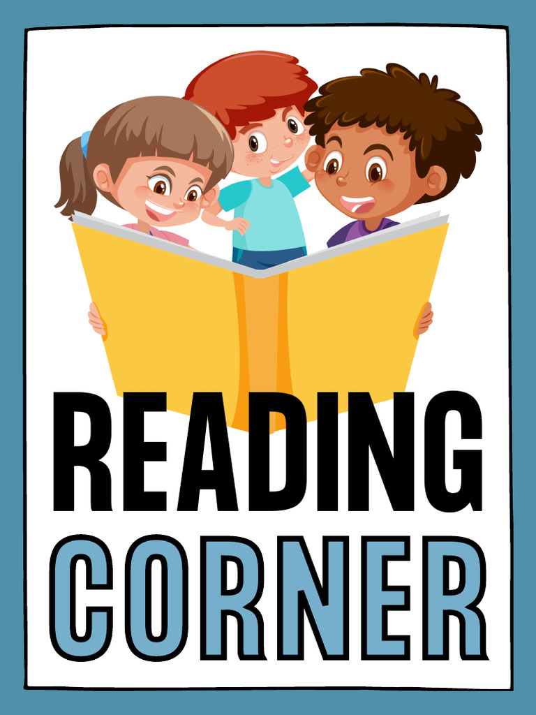 Blue Reading Corner Classroom Poster | PDF