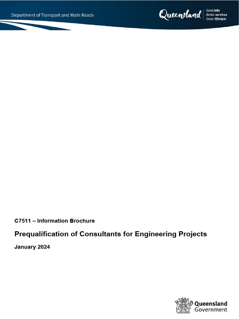 Prequalification of Consultants For Engineering Projects: C7511 ...