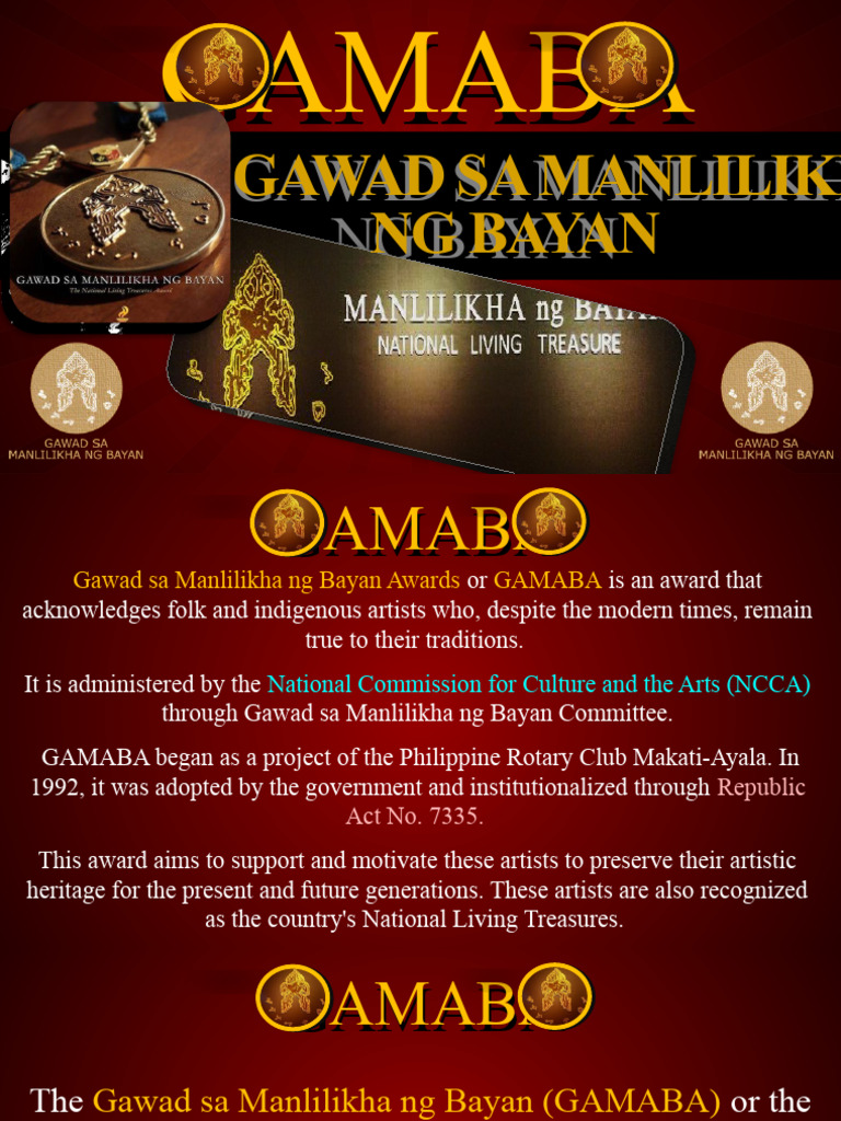GAMABA Awardees | PDF | Weaving | Philippines
