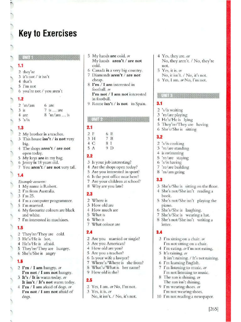 Essential Grammar in Use 2nd Edition by R. Murphy - ANSWER | PDF