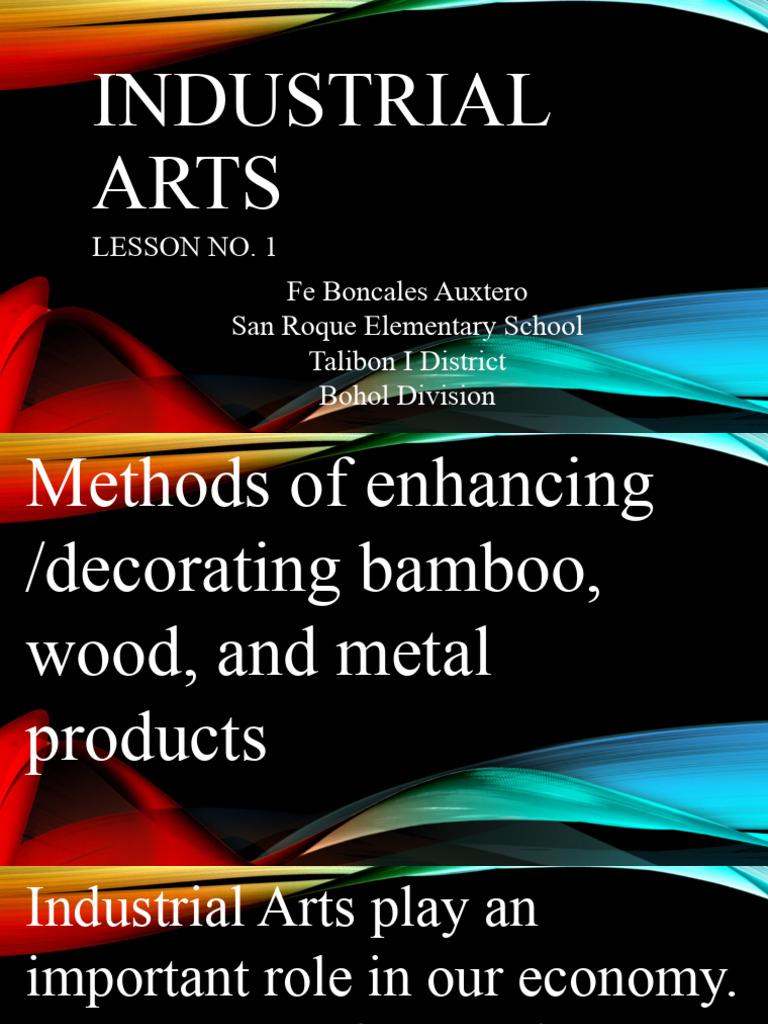 TLE 6 PPT Q3 - Methods of Enhancing Decorating Bamboo, Wood, and Metal ...