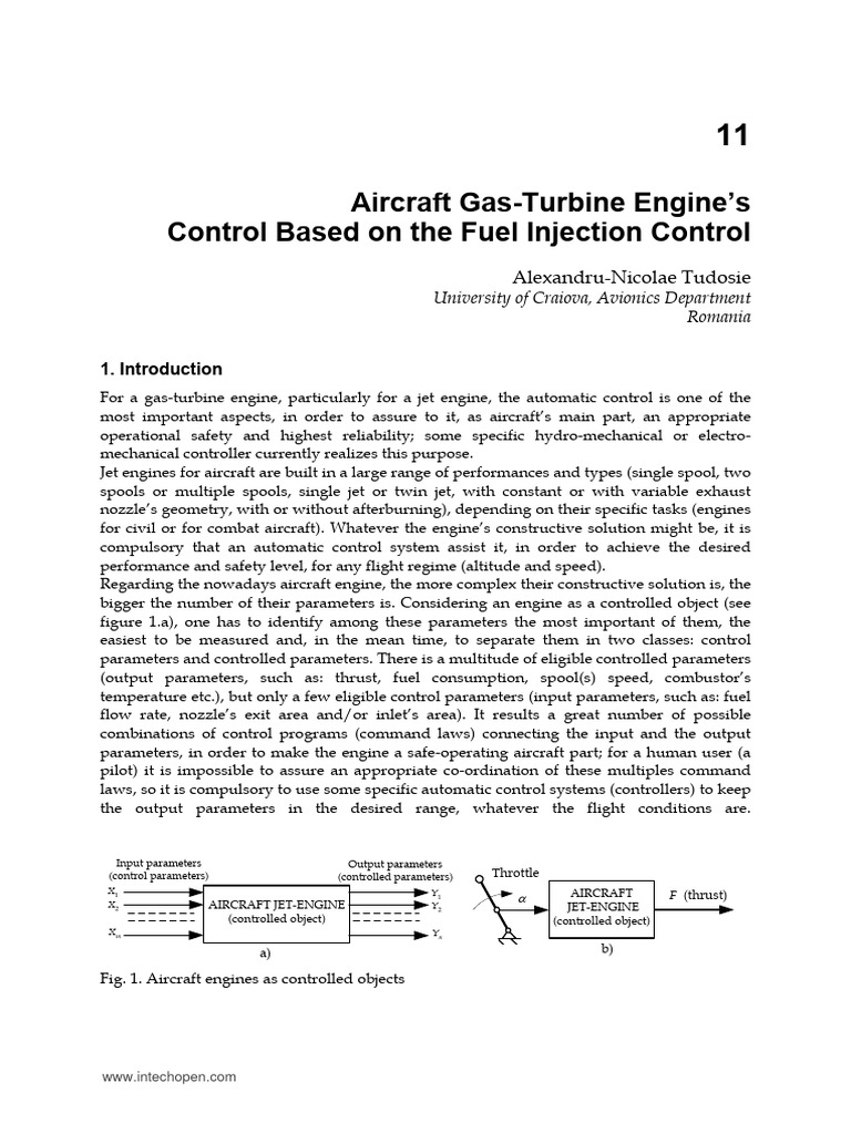 InTech-Aircraft Gas Turbine Engine S Control Based On The Fuel ...