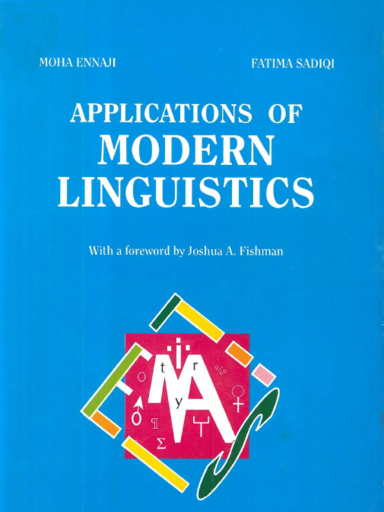 Fatima Sadiqi, Moha Ennaji - Applications of Modern Linguistics - Jaouad Radouani | PDF