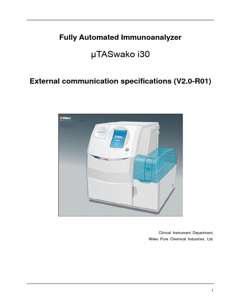 uTASWako-i30 External Communication (V2.0-R01 - Rev02) 120604 | PDF ...