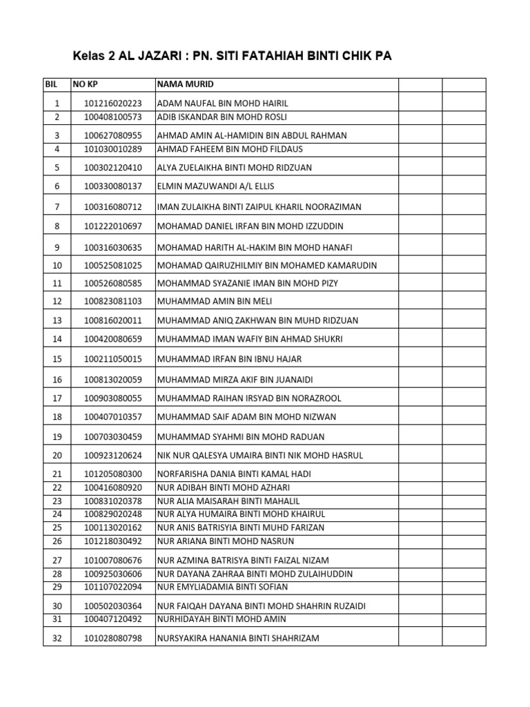 Form 2 (2024) | PDF | Malaysia