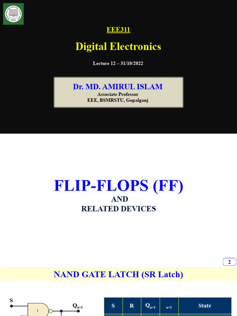 Eee311 L12 | PDF | Electronic Design | Integrated Circuit