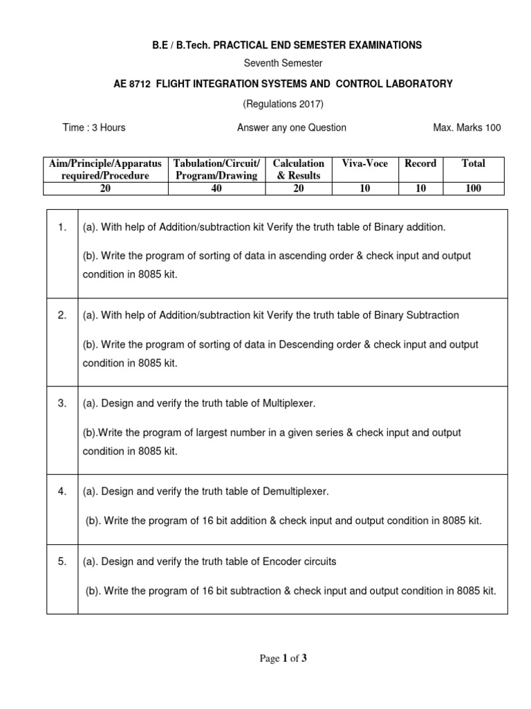 Ae8712 Set1 | PDF | Computer Science | Computer Engineering