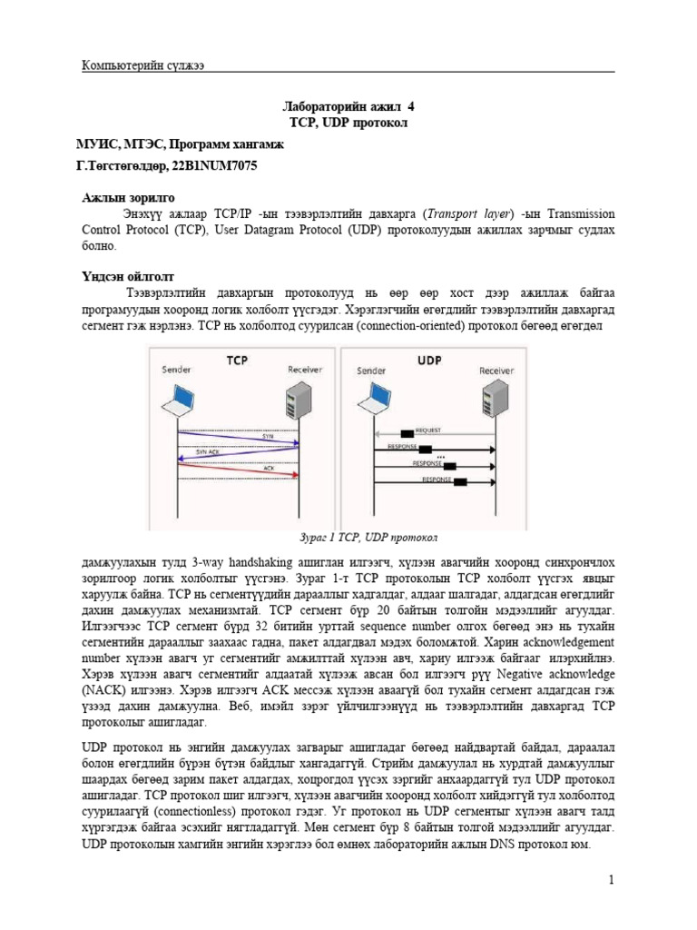 4 TCP Udp | PDF