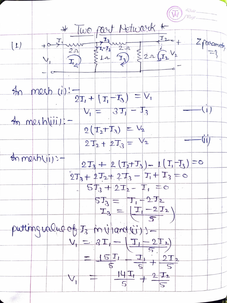 Network Analysis and Synthesis 2 | PDF