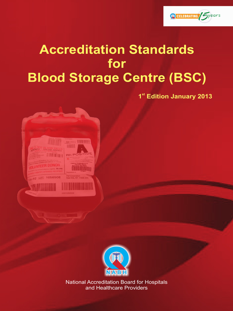 Blood Storage Centre Standards Edition 1 | PDF | Blood Transfusion ...