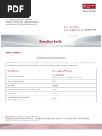 HDFC Loan Sanction Letter | PDF | Loans | Interest