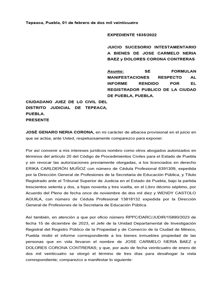 1835-2022 Familia Neria Se Formulan Manifestaciones RPP | PDF | México