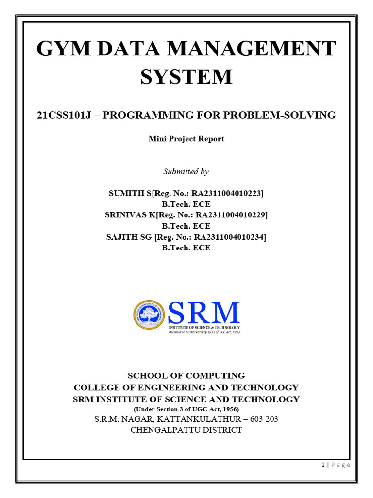 PPS Mini Project Report Template | PDF | Database Transaction | Databases