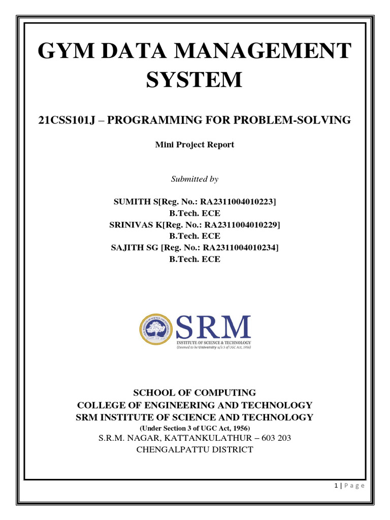 PPS Mini Project-Report-Template | PDF | Databases | Data