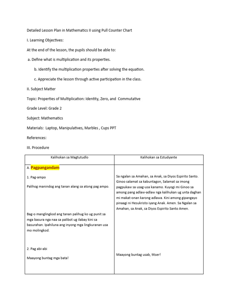 DLP - Pull Counter Chart | PDF